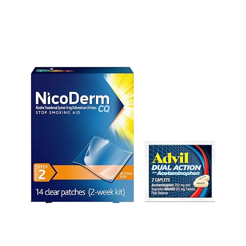 NicoDerm CQ Step 2 Nicotine Patches to Quit Smoking - 14 mg, Stop ...