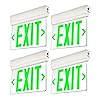 LEONLITE Emergency Exit Sign, LED Edge Lit Exit Sign, Exit Light with ...