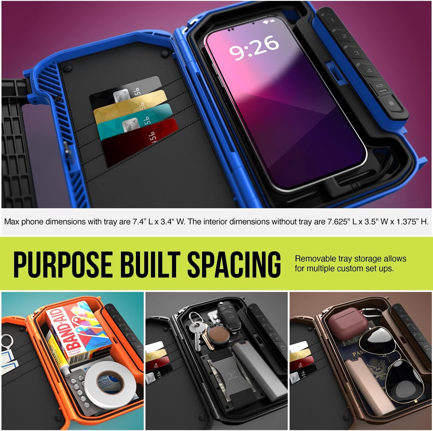 Mua VAULTEK LifePod X Micro Weatherproof Electronic Lockbox Secure ...