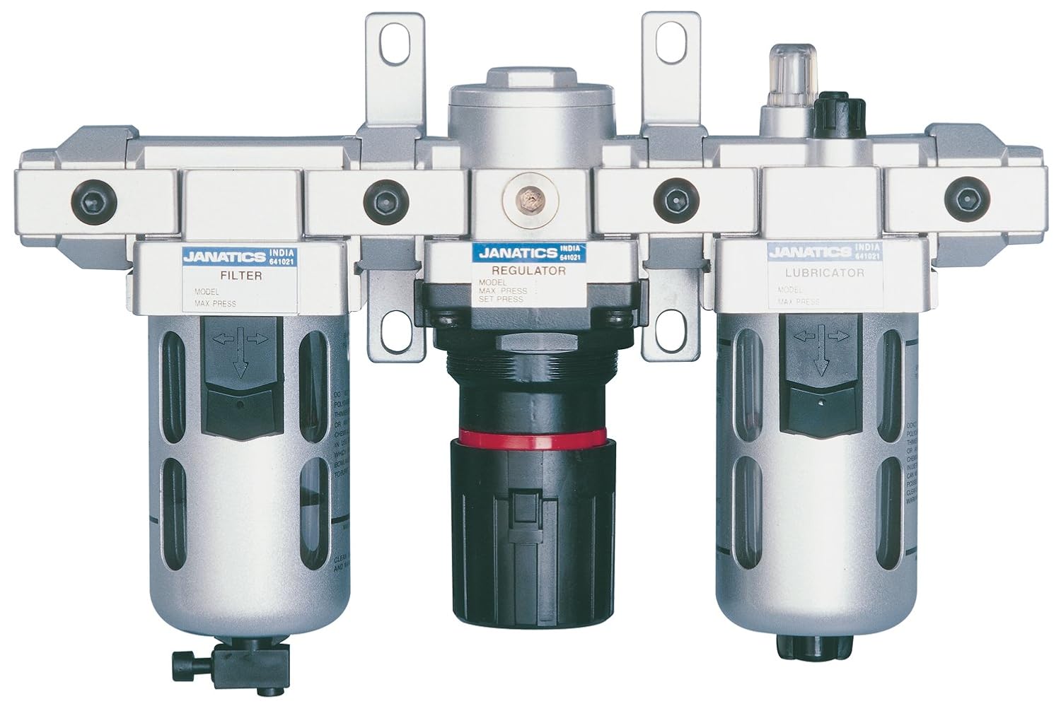 Filter regulator lubricator Modular with wall mounting bracket: Amazon ...