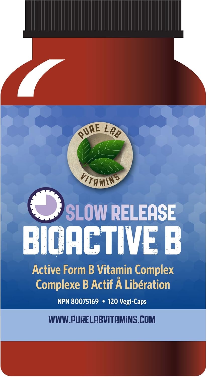 Amazon.com: Pure Lab Vitamins Bioactive B Complex - Slow Release - 120 Vegi Caps, Balanced B ...