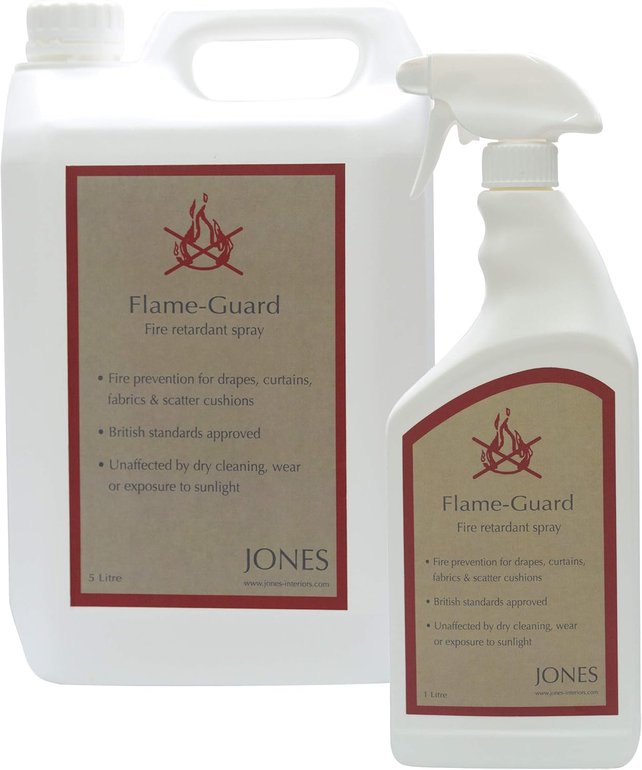 6 Litres Flame Guard - Fire Retardant Spray Refill and Dispenser Bottle ...