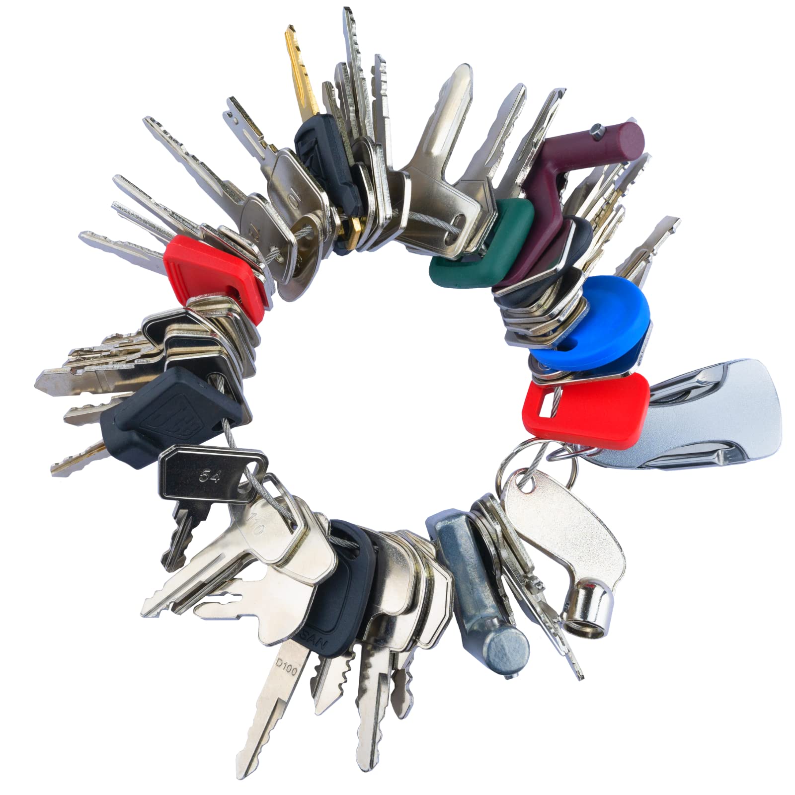 WAH LIN PARTS 56 Equipment Keys Set, Heavy Construction Equipment ...