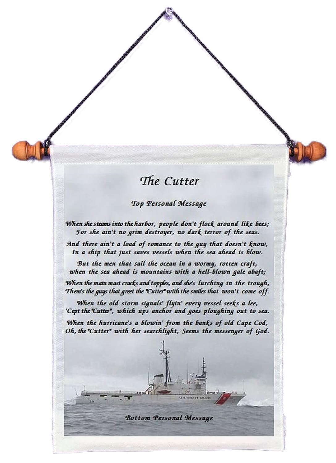 Amazon.com: The Cutter (Coast Guard Poem) - Personalized Wall Hanging ...