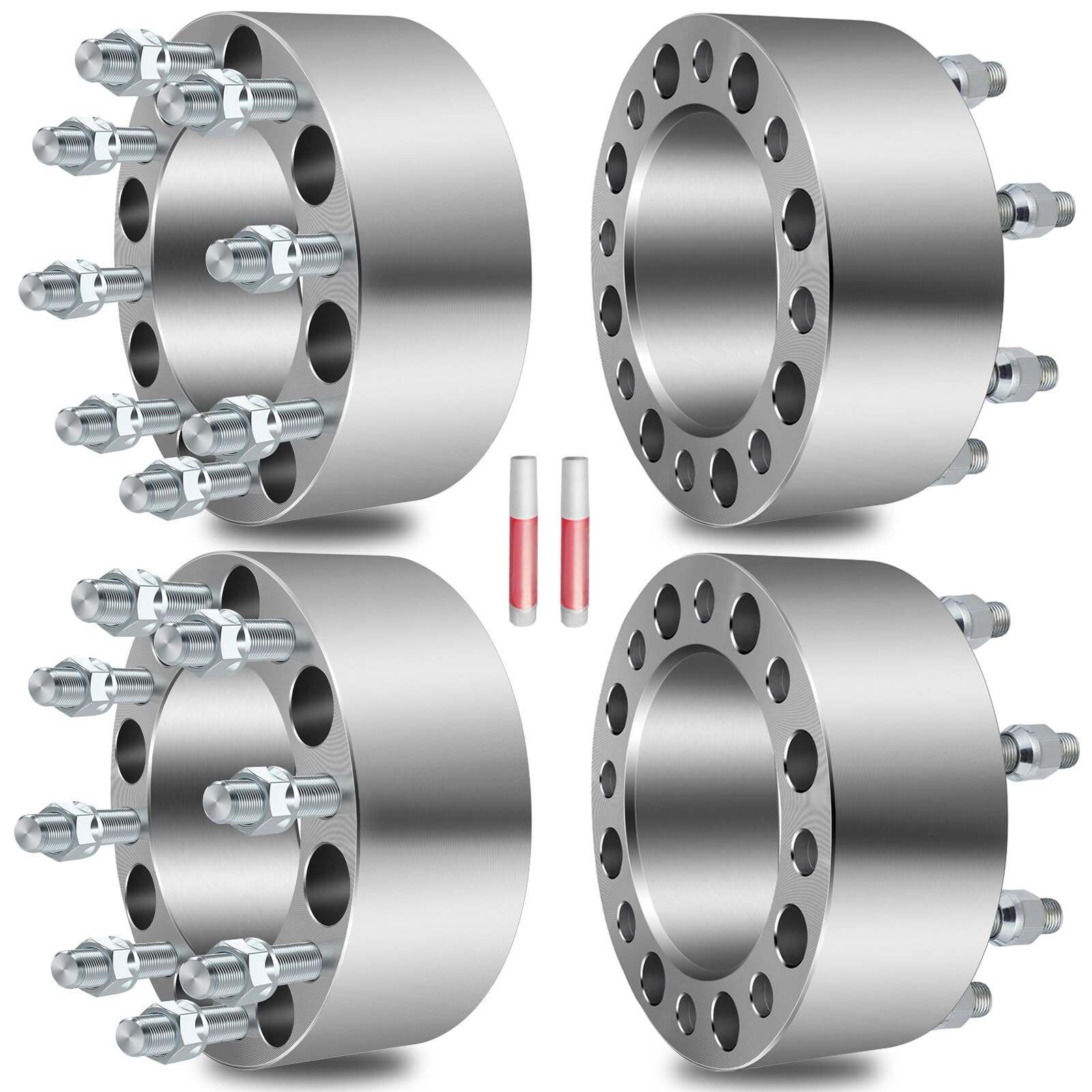 ECCPP 4X 8 Lug 3" Wheel Spacers 8x6.5 to 8x6.5 126.15mm 14x1.5 Fits for ...