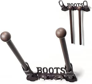 Amazon.com : Abbott Cast Iron Single Tier Boot Rack : Outdoor Statues ...