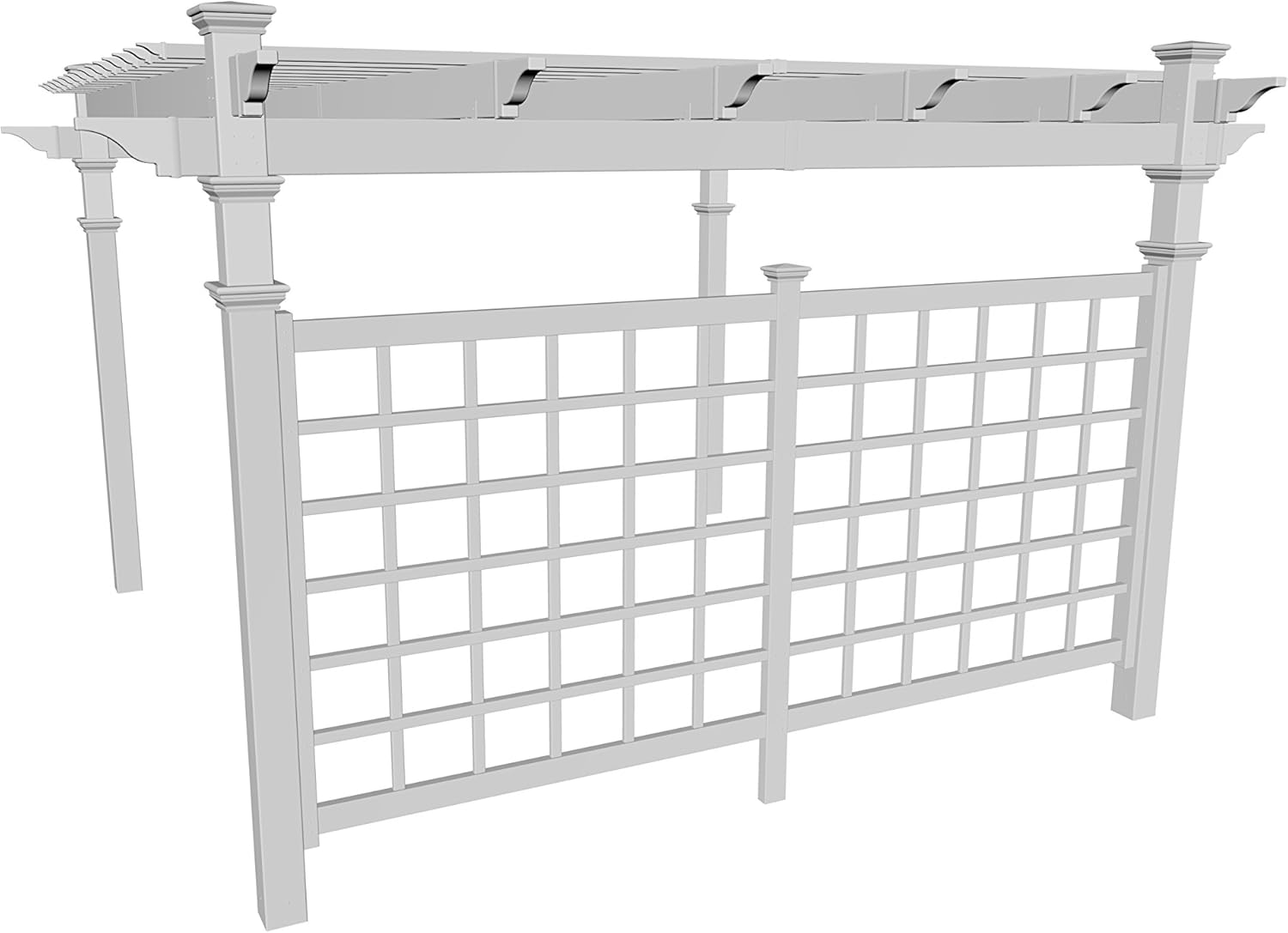 Patio, Lawn & Garden Hamilton 24W x 60H Vinyl Trellis New England ...