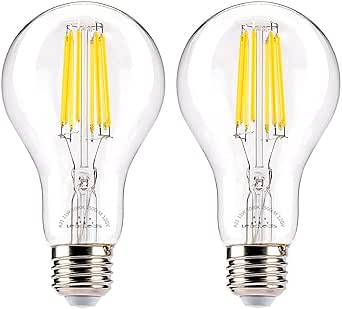 Amazon.com: Leadleds LED Edison Bulb 100W Equivalent, Dimmable 11W A21 ...