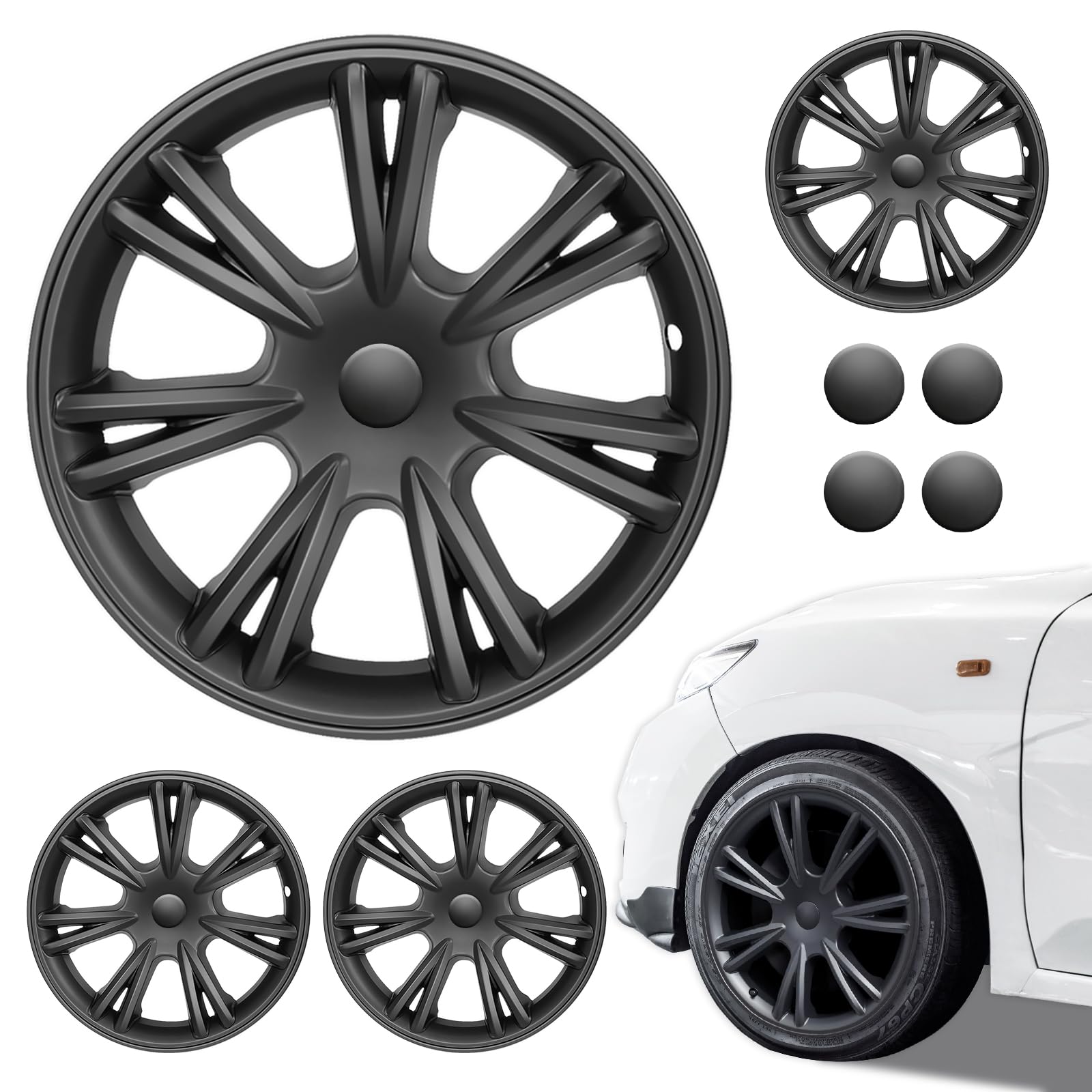 19 Inch Tesla Model Y Wheel Covers 4 Pcs Compatible with Tesla Model Y ...