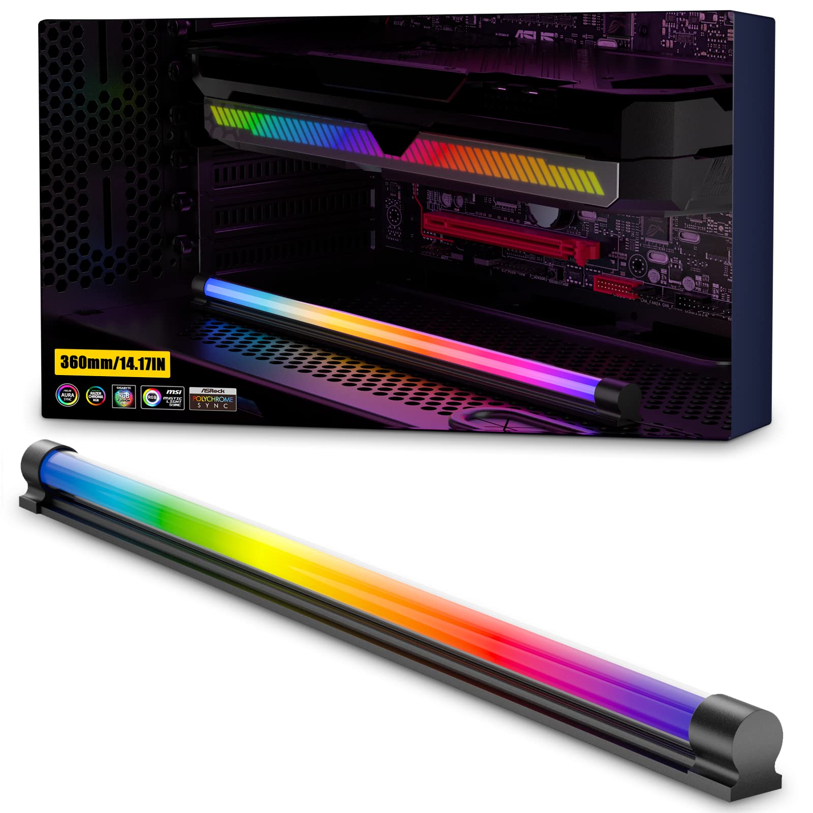 Mua upHere Acrylic ARGB LED Strip for PC with 5V 3-pin ARGB LED Header ...