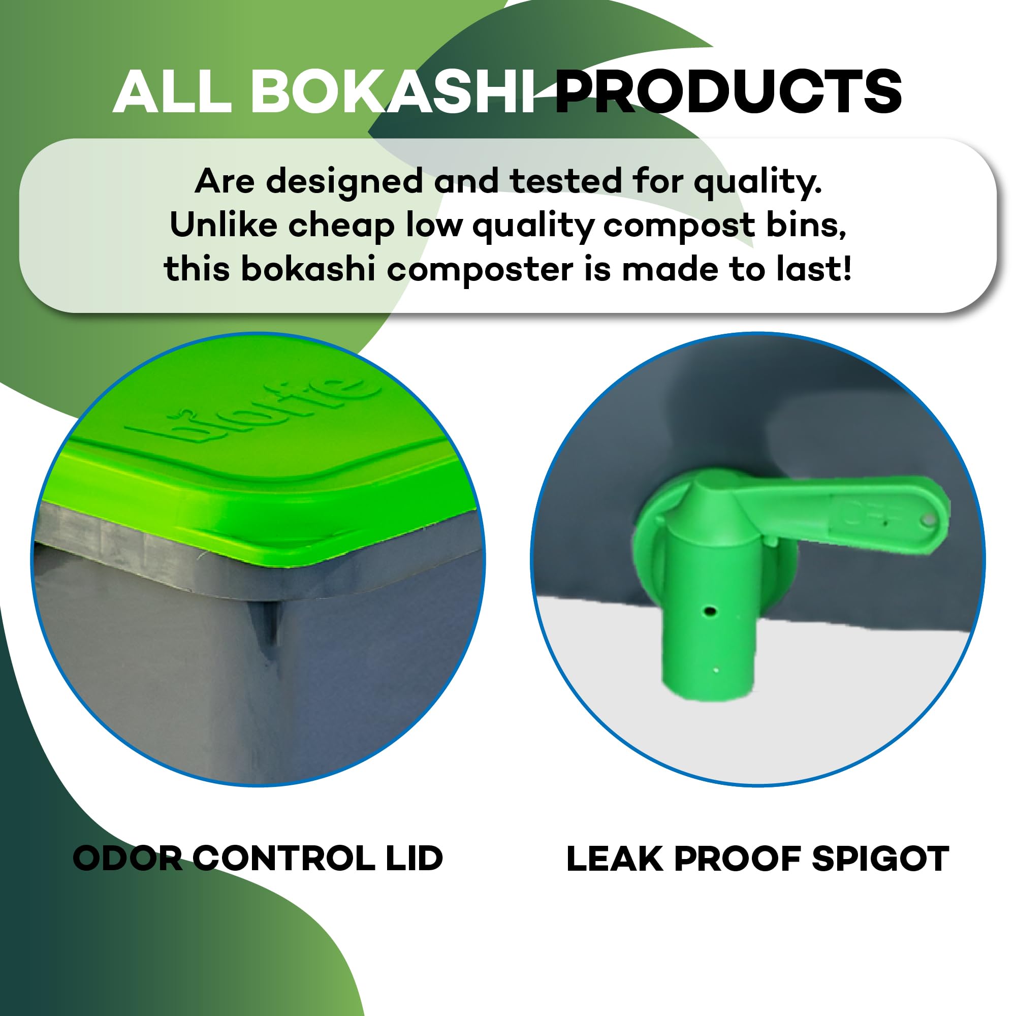 Mua 2 Bucket Bokashi Compost Starter Kit, 5 gal Each All Season ...