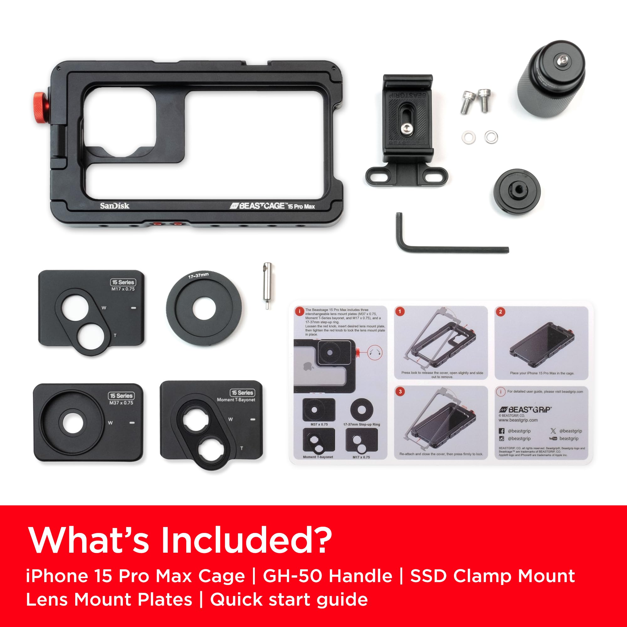 Mua BEASTGRIP x SanDisk Beastcage iPhone 15 Pro Max Creator Kit ...