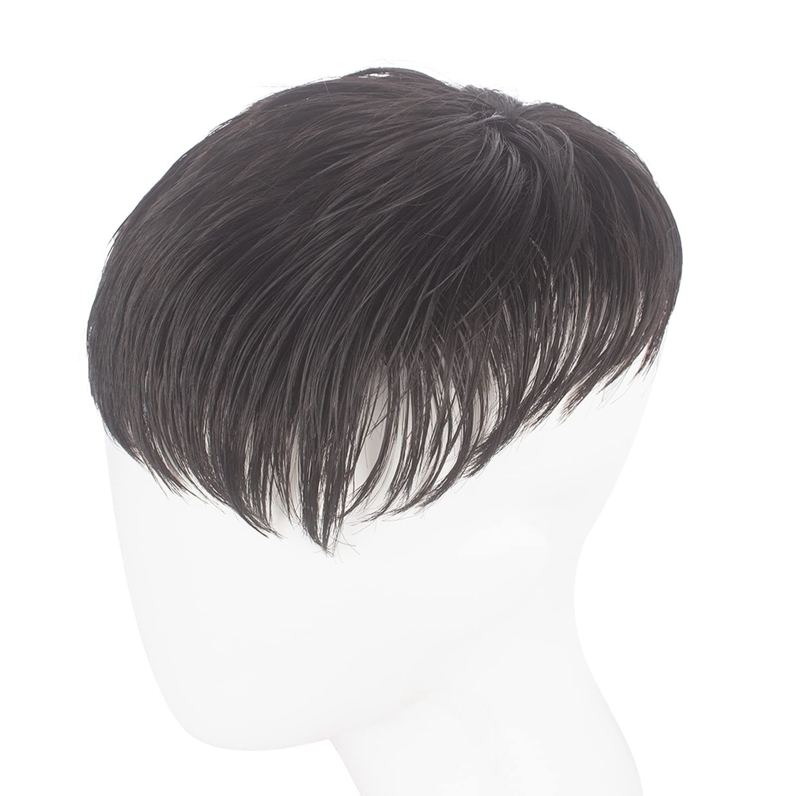 WeKen Short Toupee for Men Hair Topper Wig Clip in Crown Hair ...