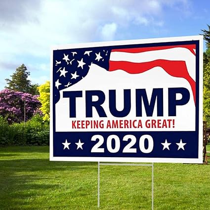 Amazon.com : HX88 Trump for President 2020 Yard Sign - Keeping America ...