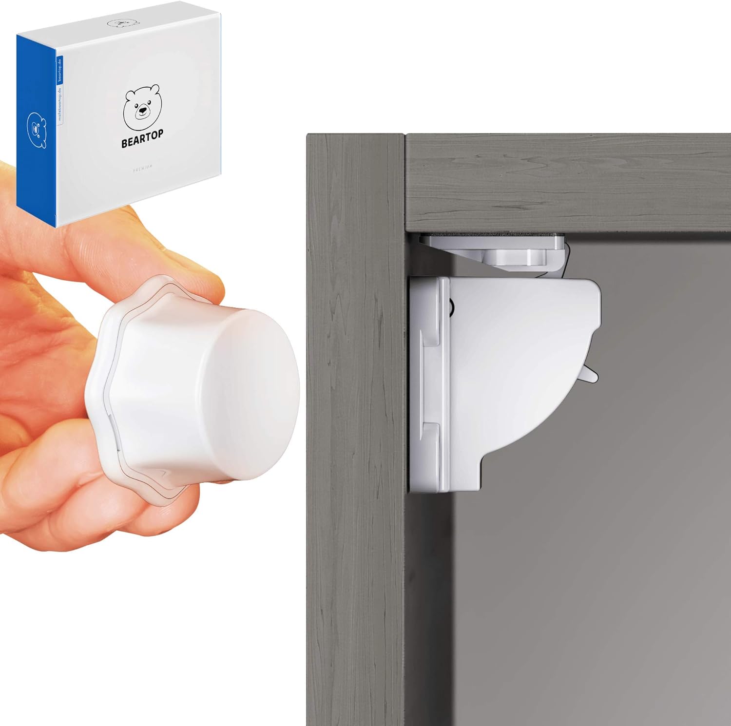 Magnetic drawer lock, child lock from Bearttop, strong hold thanks to ...