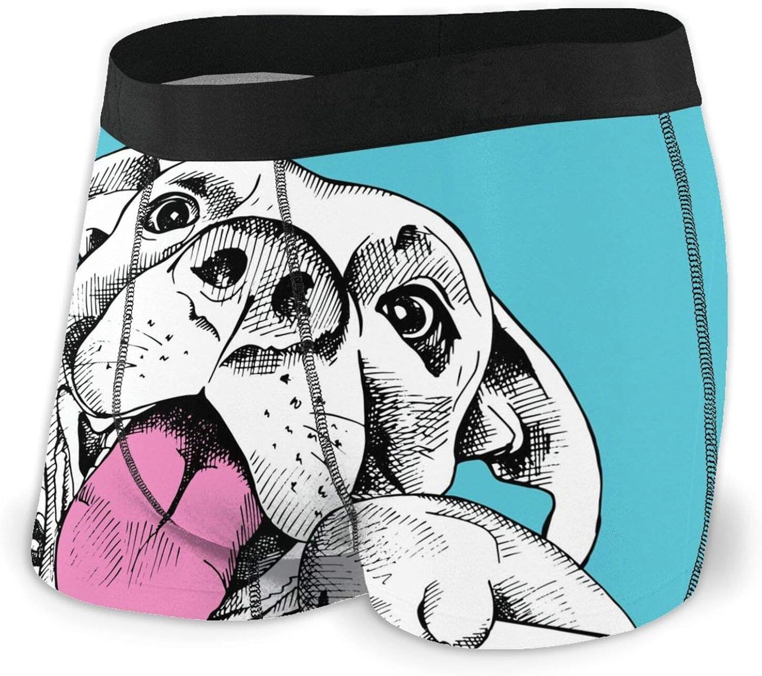 Cheerful Pug Dog - Calzoncillos elásticos para hombre: Amazon.es: Ropa ...