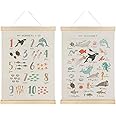 Amazon.com: Qvapt Sea Animal Alphabet Wall Art,Sea Animals Boho ...
