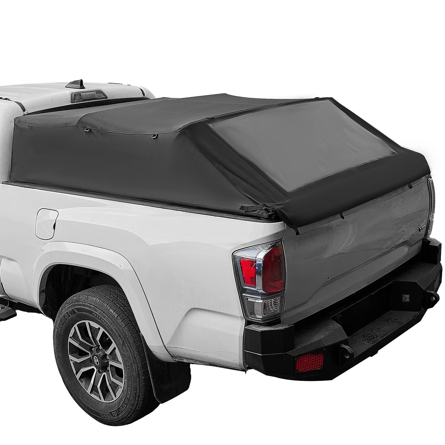 JOYTUTUS Truck Bed Soft Topper Compatible with Tacoma 2005-2023 with ...