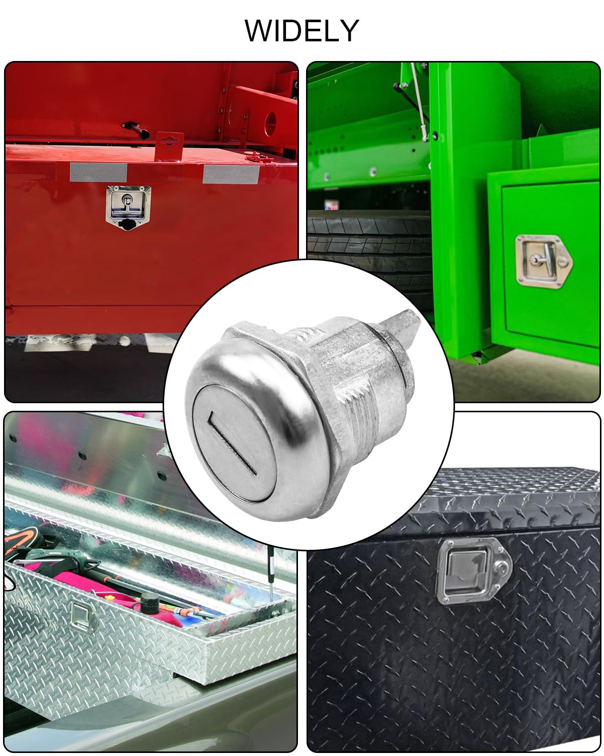 Tool Box Locks with Keys Fit for T-Handle Tool Boxes Lock Cylinder ...