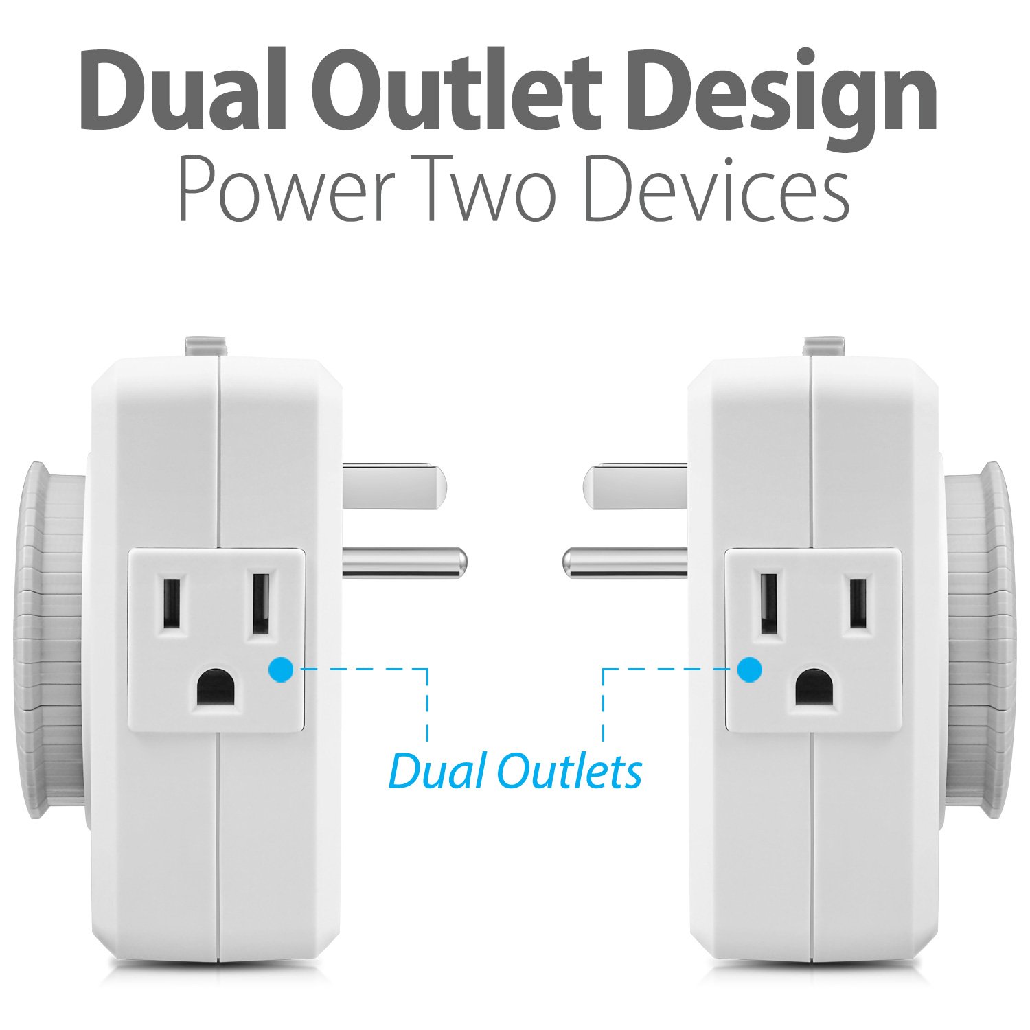 24 Hour Timer Outlet 2 Pack Fosmon 3 Prong Dual Outlet Plug in 24 Hour Timer Outlet 2 Pack Fosmon 3 Prong Dual Outlet Plug in