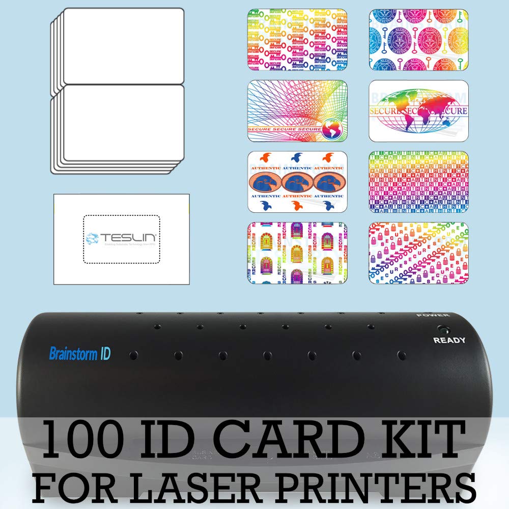 Mua 100 ID Card Kit - Laminator, Laser Teslin, Butterfly Pouches, and ...