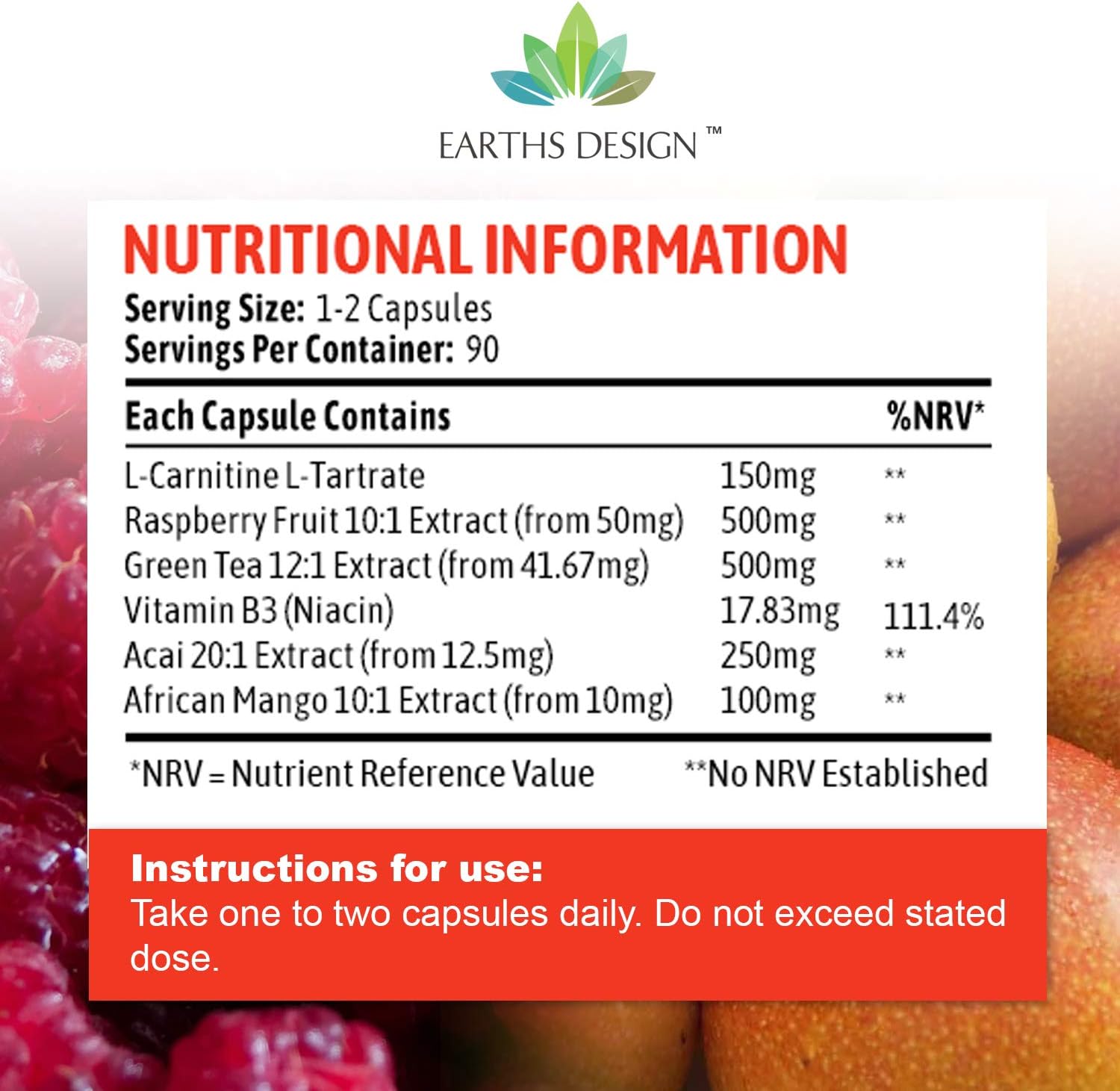 Raspberry Ketones – Maximum Strength Complex with African Mango, Acetyl ...