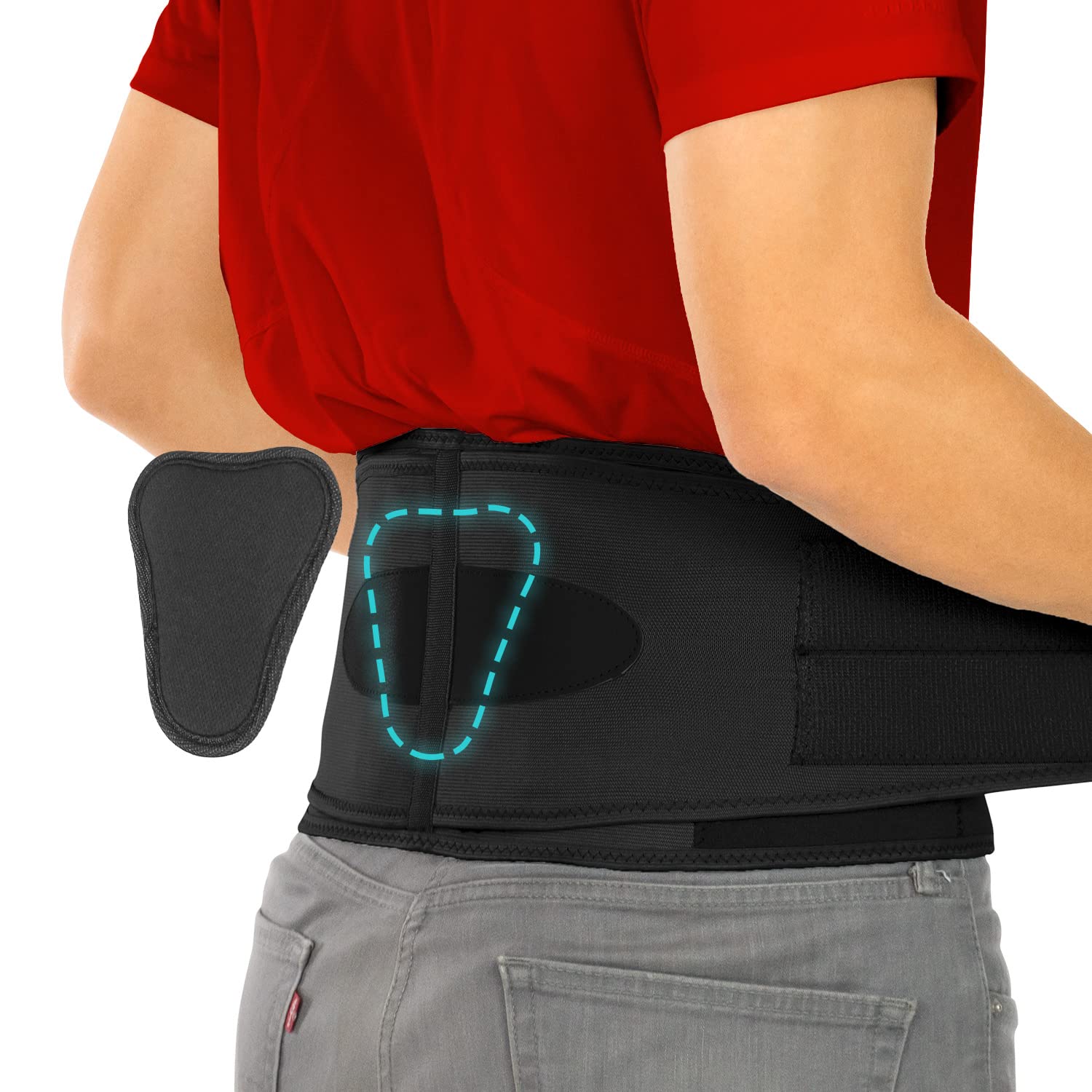 Mua Lower Back Support Brace for Men & Women - Dual Adjustable Lumbar ...