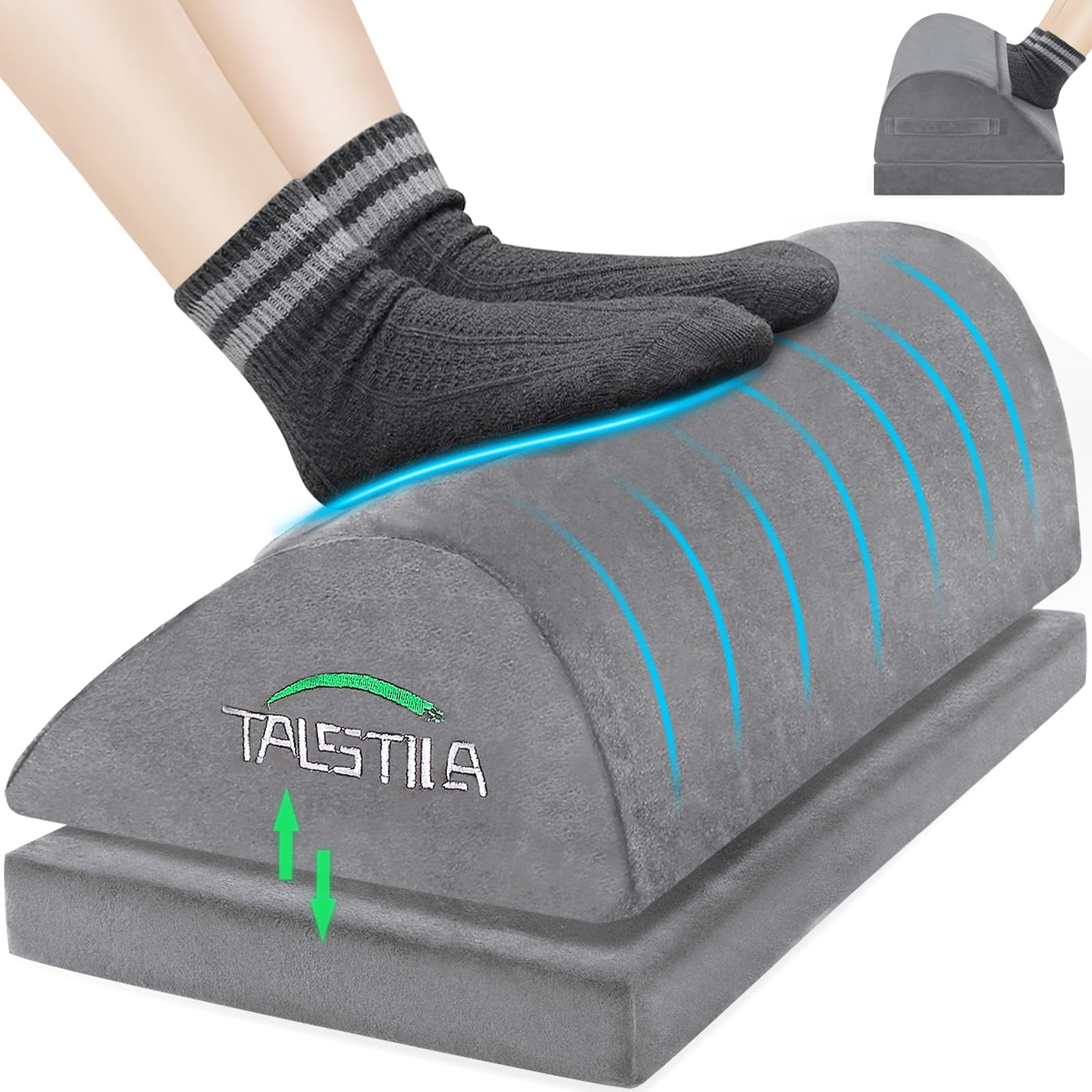 TALSTILA Foot Rest for Under Desk at Work, Footrest with Warm Plush ...