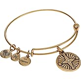 Amazon.com: Alex and Ani Path of Symbols Expandable Bangle for Women, Sun Charm, Rafaelian Gold ...