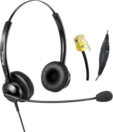 Beebang Telephone Headset Cisco IP Phone Headset Dual: Amazon.co.uk ...