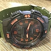 Casio Men's AQS800W-1B2VCF Slim Solar Multi-Function Analog Digital ...