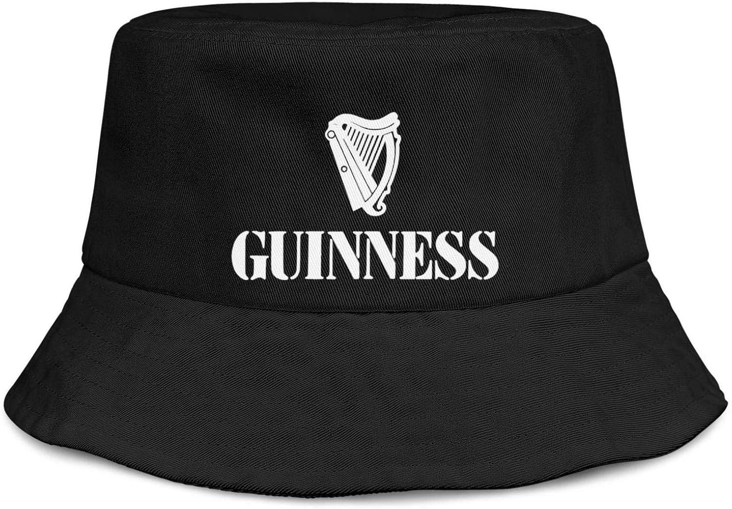 jdadaw Guinness-Logo-White- Unisex Bucket Hats Boating Cap Black ...