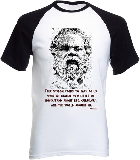Teesquare1st Men's SOCRATES GREEK PHILOSOPHER Black Short Sleeved T ...