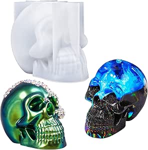 Amazon.com: LET'S RESIN Silicone Skull Molds, 3D Large Skull Shape Molds for Epoxy Resin ...