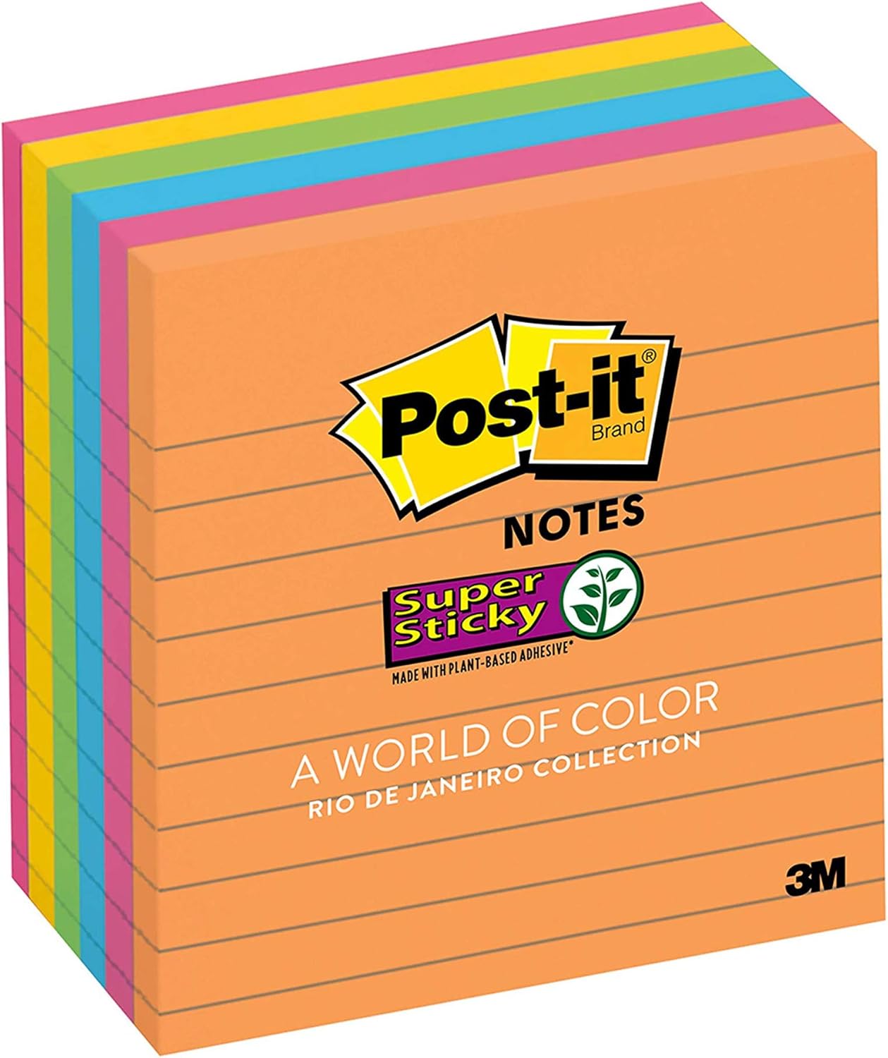 Static Post It Notes Multi Colour 4 Pads Paper Products Office Supplies 
