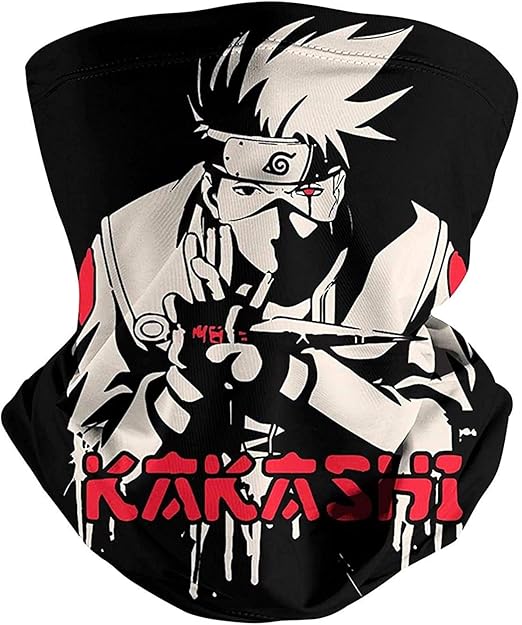 Face Mask Naruto Multifunctional Neck Gaiter Mask for Men Women Cool ...