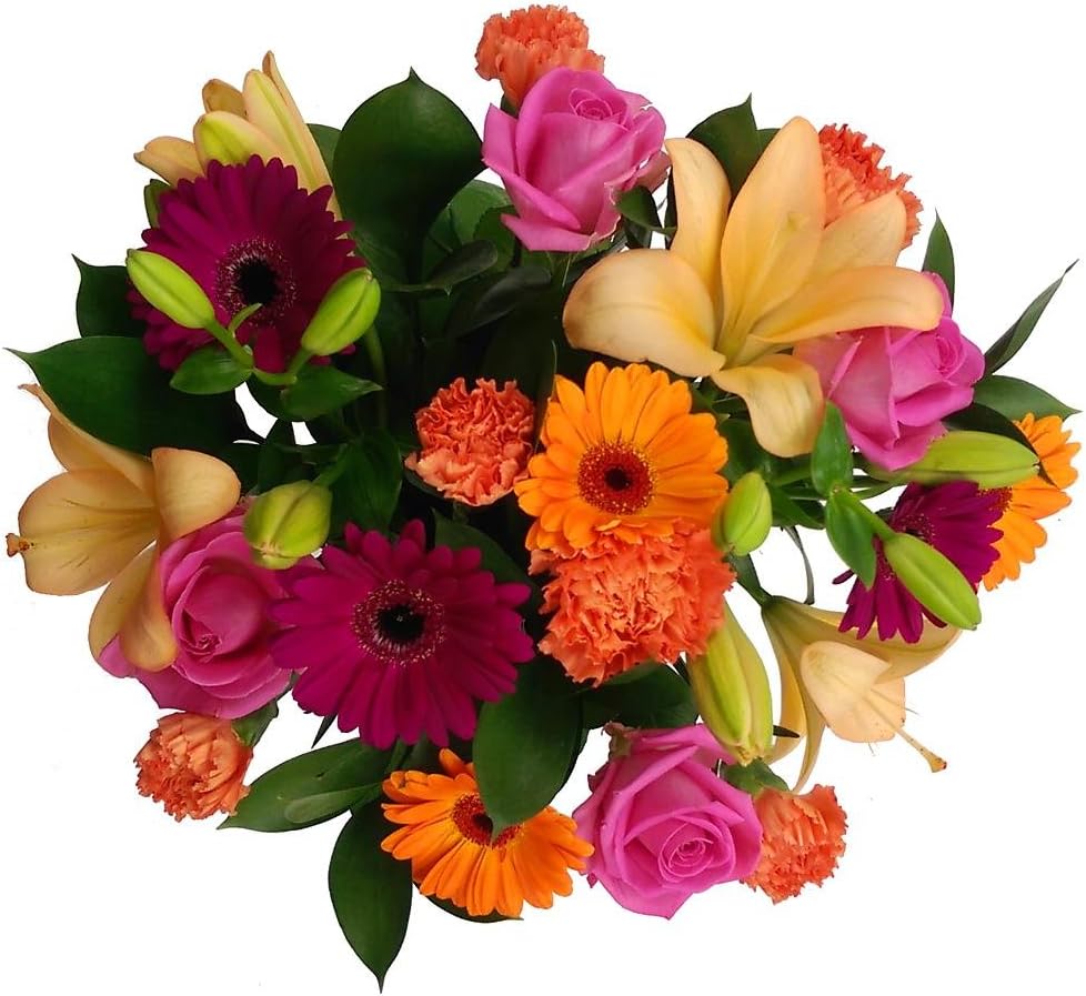 Clare Florist Carnival Fresh Flower Bouquet – Vibrant Bouquet of Roses ...