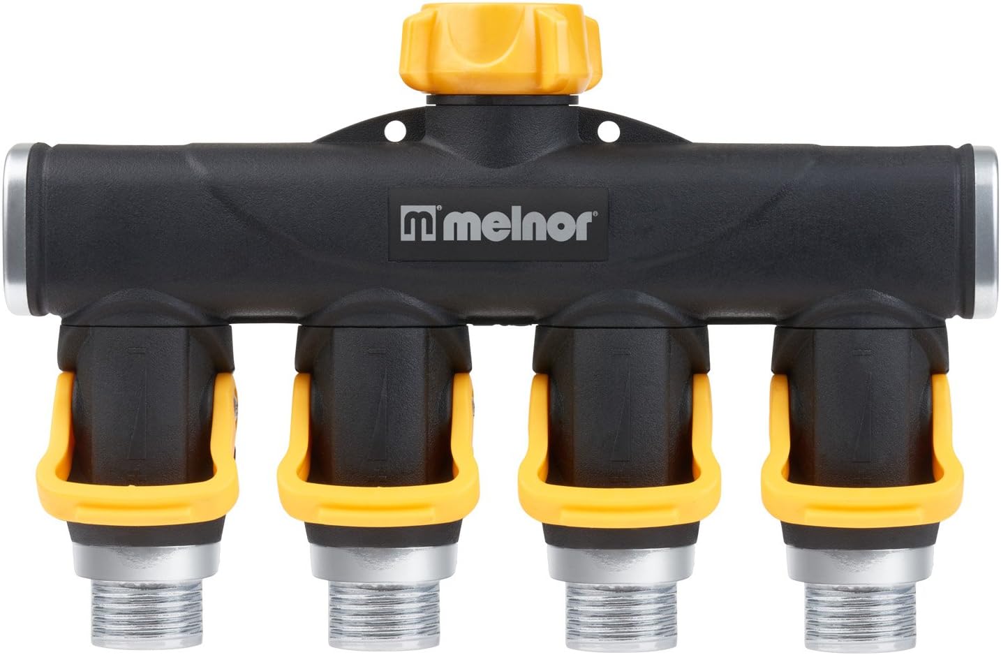 Melnor 65029-AMZ EZ-Flow Control Valve with 5 Hose Washers Set, 4-Way ...