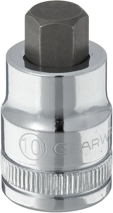 GEARWRENCH 80280 3/8" Drive Stubby Hex Bit Metric Socket 10mm, Black - - Amazon.com