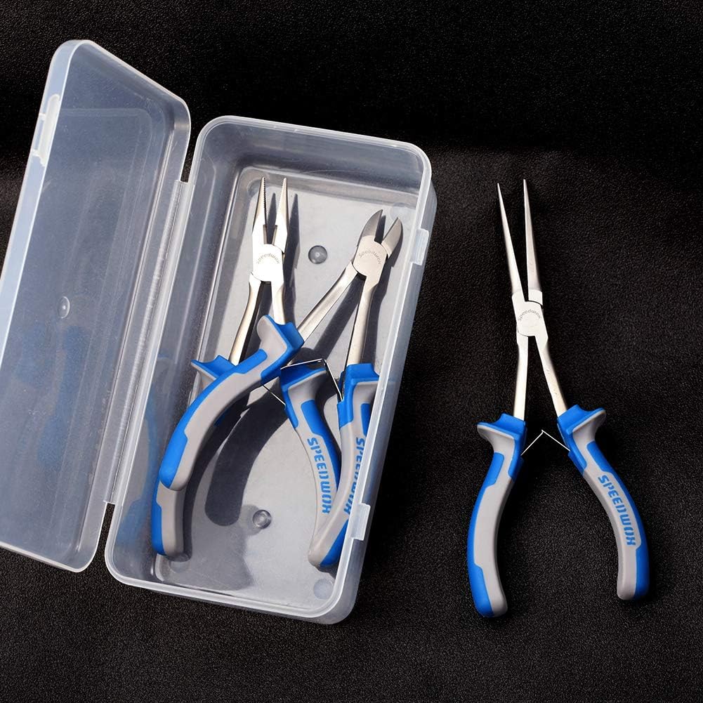 SPEEDWOX Needle Nose Pliers Set Mini Pliers Long Nose Set Diagonal ...