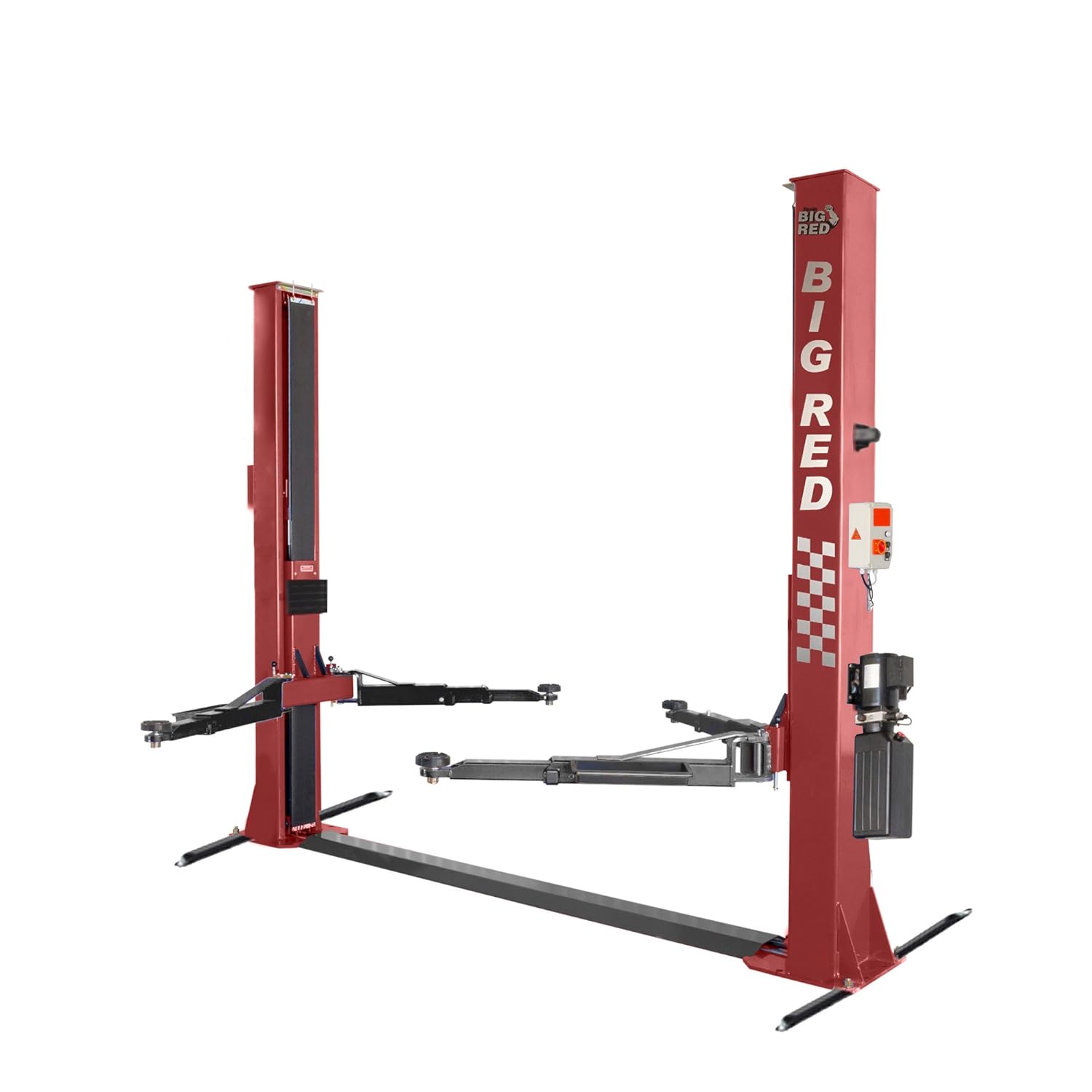 E4G 2 Post Lift Car Ramp 4 Ton with Full H Frame Baseplate 1ph A240TH ...