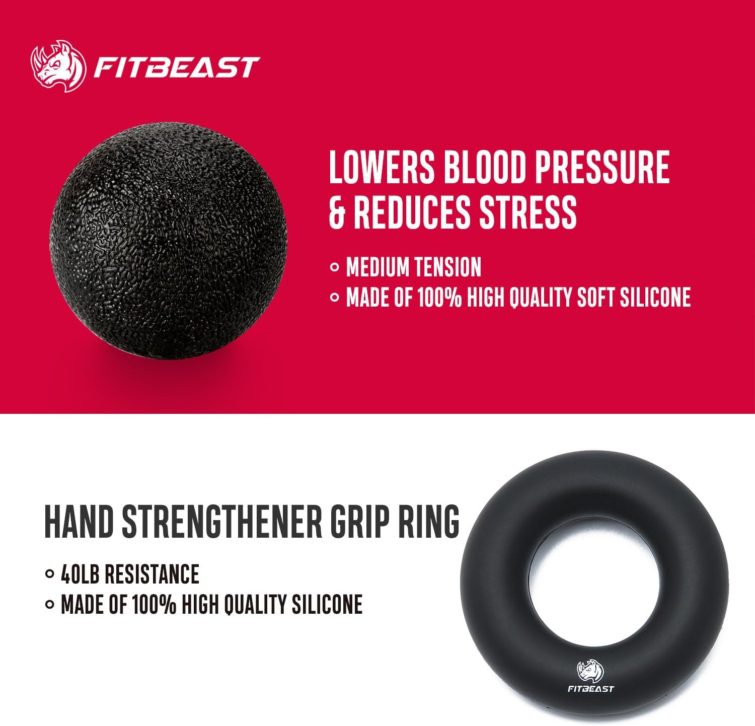 FitBeast Hand Grip Strengthener Forearm Grip Workout Kit – 5 Pack ...