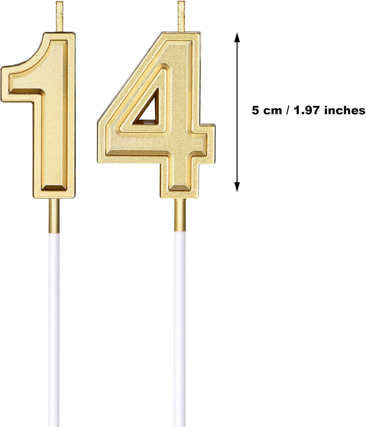 14th Birthday Candles Cake Numeral Candles Happy Birthday Cake Candles ...