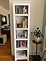 Amazon.com: threshold 72" Carson Narrow Bookcase, White (Adjustable ...