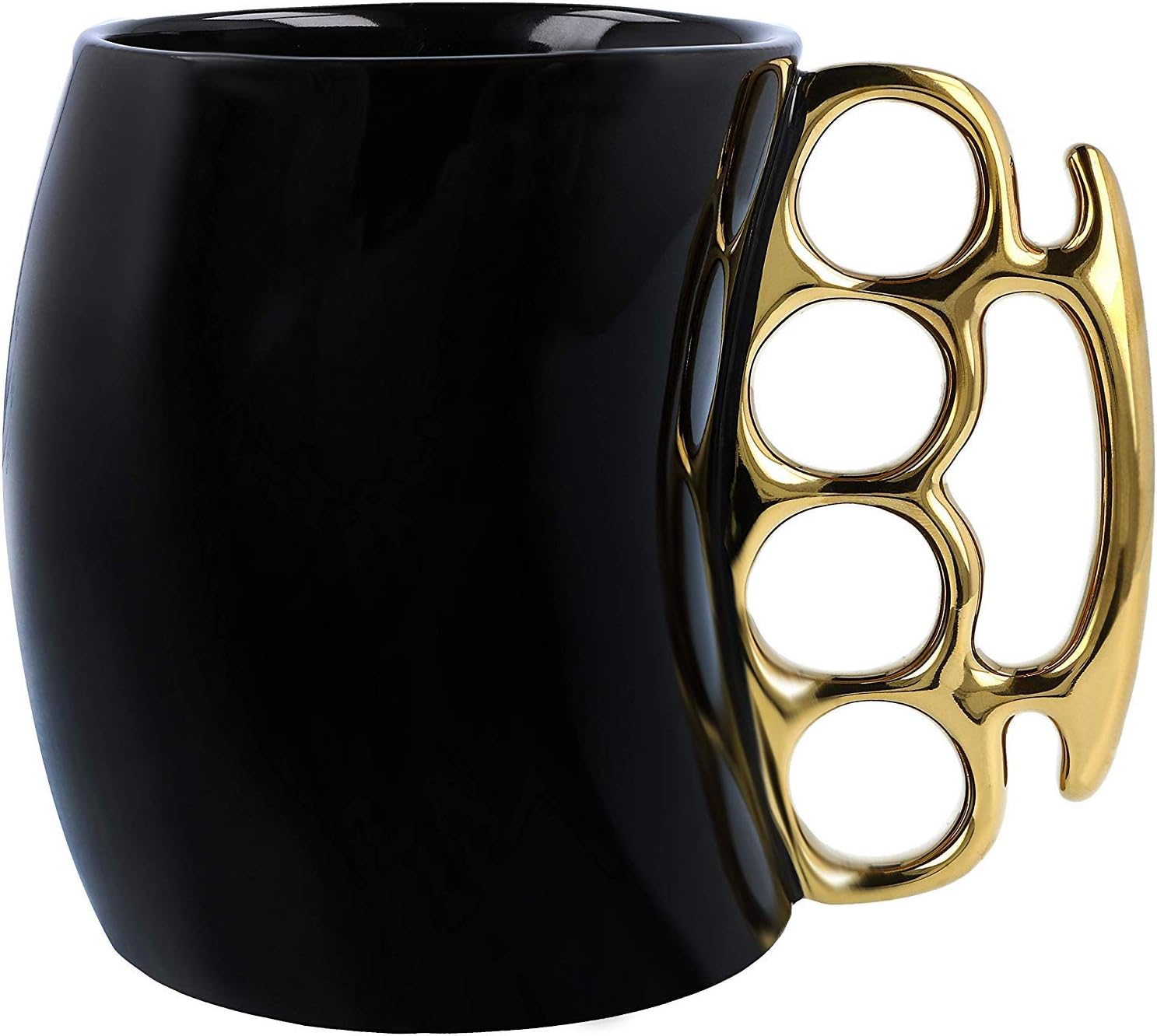 Knuckle Duster Mug Creative Bent Boxing Ceramic Cup 1 Pieces - Black ...
