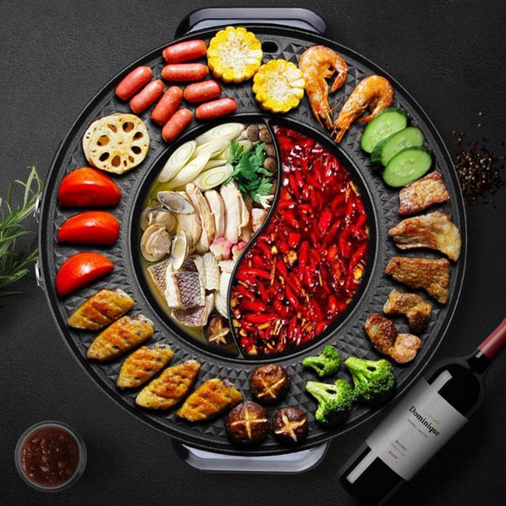 Review Multi-Function Electric Teppanyaki Table Top Barbecue Nonstick ...