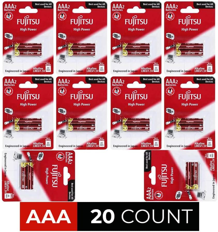 Fujitsu Alkaline High Power Batteries LR6/AA Pack of 4 – BigaMart