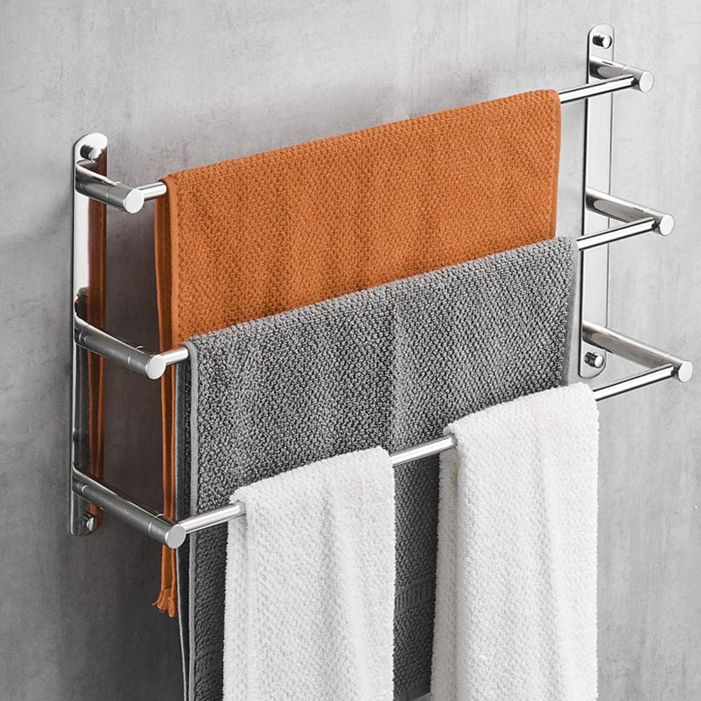 Towel Rack Holder 304 Stainless Steel Wall Mounted Bathroom Towel Rail Towel Rack Holder 304 Stainless Steel Wall Mounted Bathroom Towel Rail