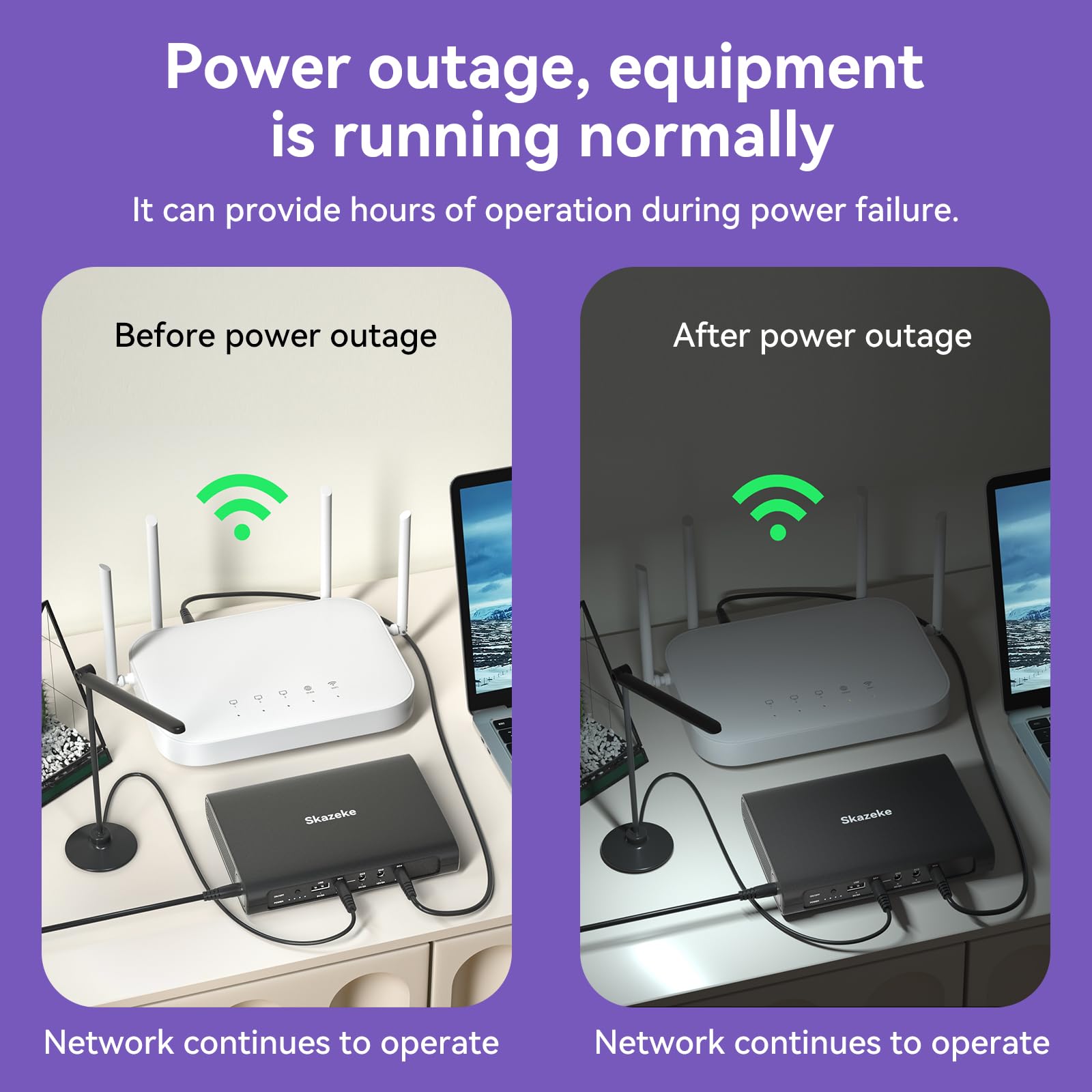 Mua Mini UPS, 15000mAh Uninterruptible Power Supply with DC Output USB ...