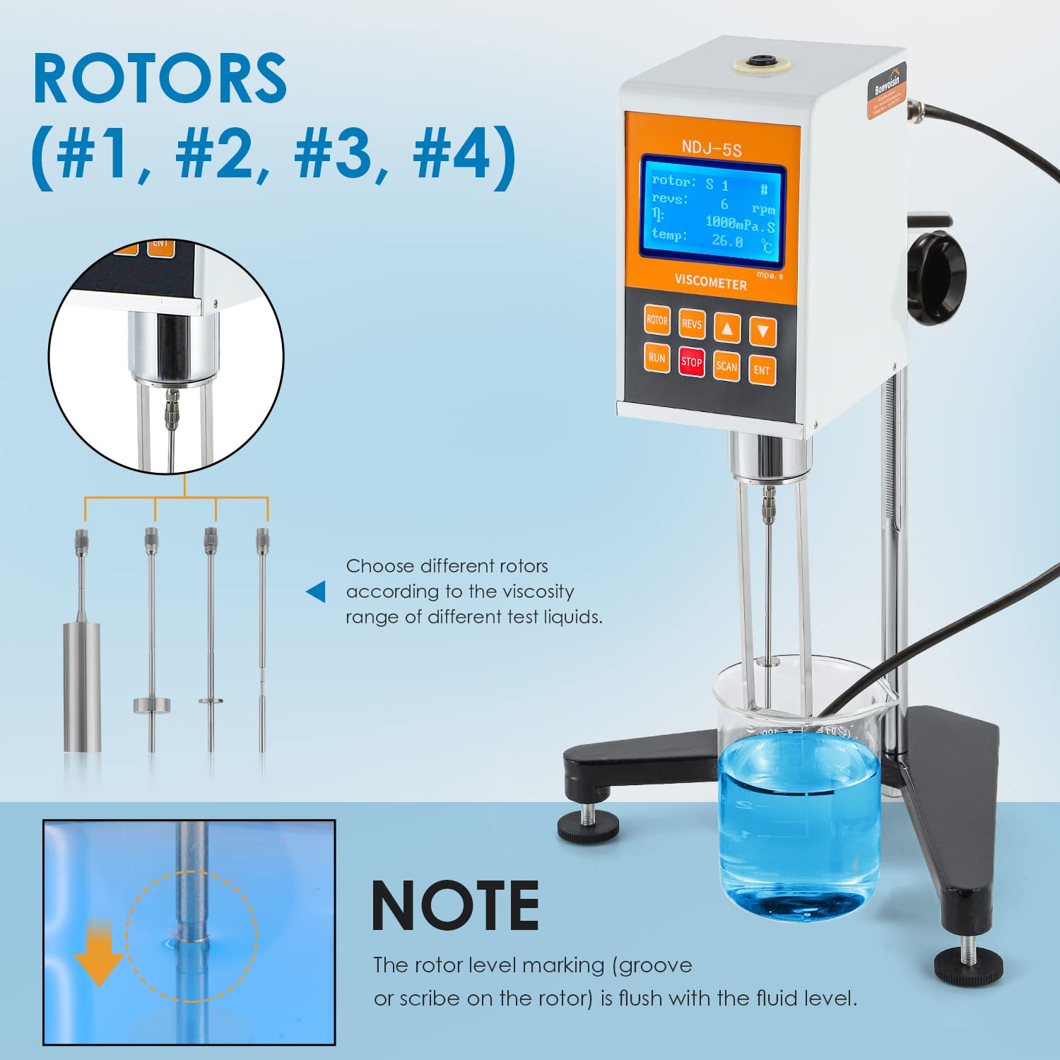 Mua Bonvoisin Digital Rotary Viscometer 10-100,000mPa.S Digital Lab ...